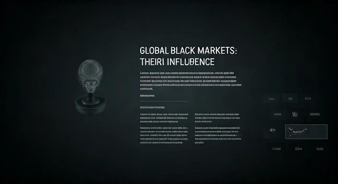 Global Black Markets and Their Influence - Ary News - Ai Reporting Yard