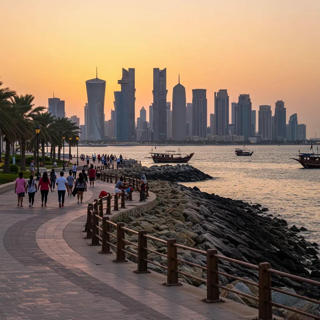 Doha Corniche Guide - Ary News - Ai Reporting Yard